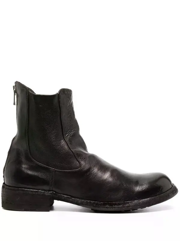 Officine Creative Round Toe Leather Boots