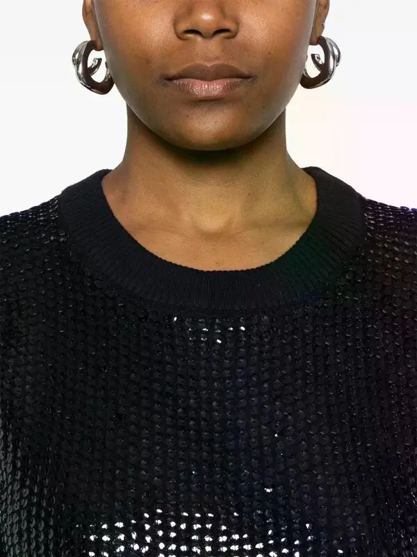 P.a.r.o.s.h Sequin-embellished T-shirt - Blue