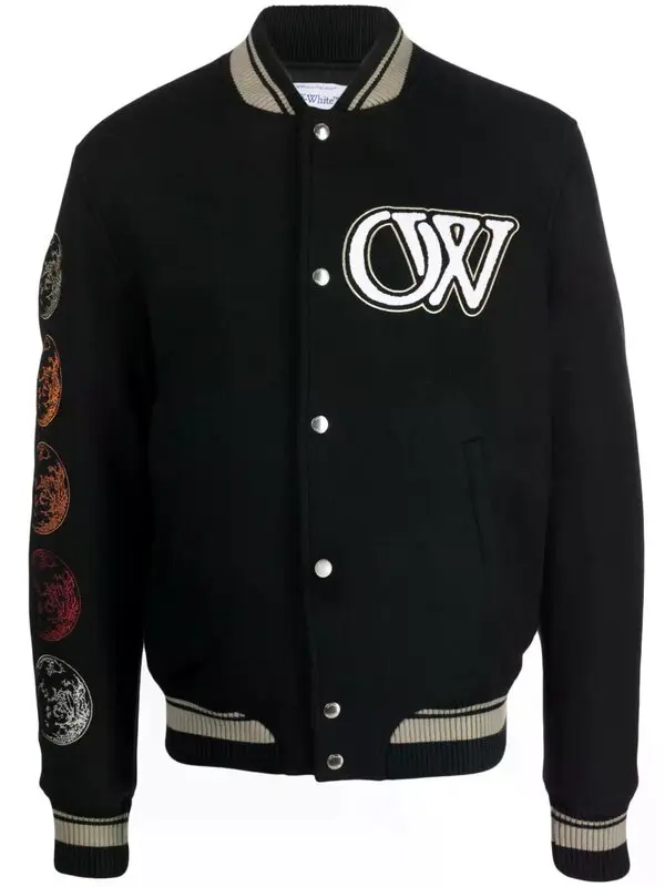Off-White Logo-appliqué Bomber Jacket