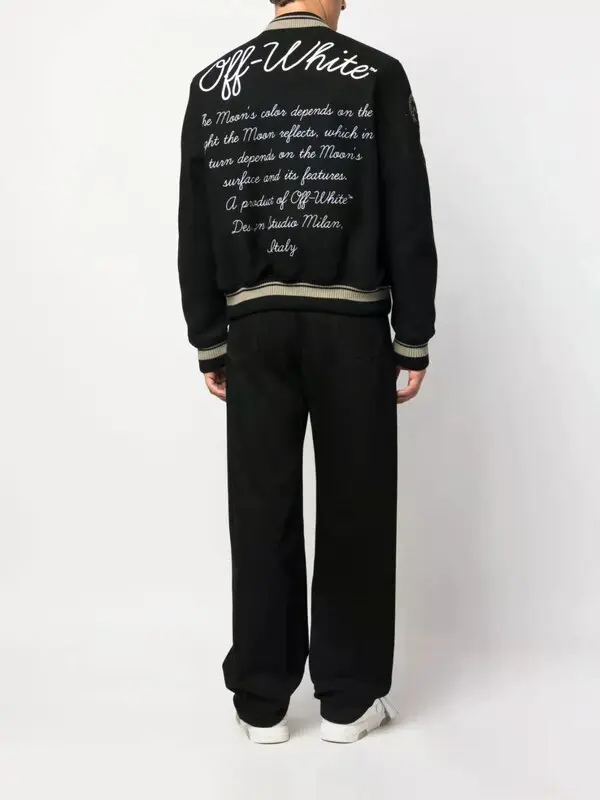Off-White Logo-appliqué Bomber Jacket