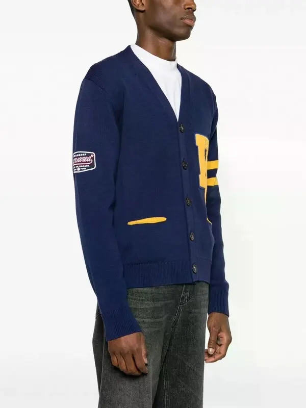 Dsquared2 College Shetland Wool Cardigan