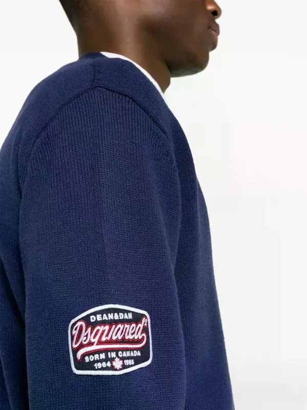 Dsquared2 College Shetland Wool Cardigan