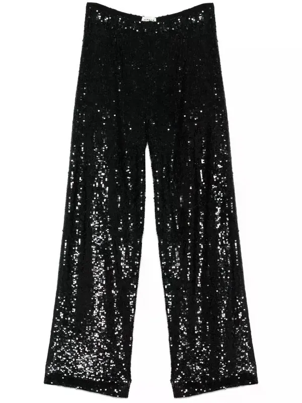 P.a.r.o.s.h Gong Straight-leg Trousers - Black