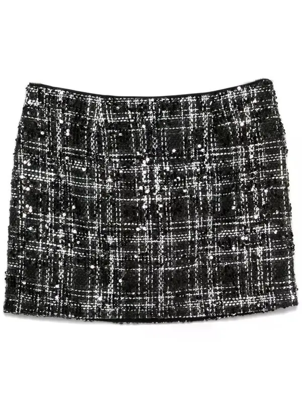 ROTATE BY BIRGER CHRISTENSEN Bouclé Mini Skirt