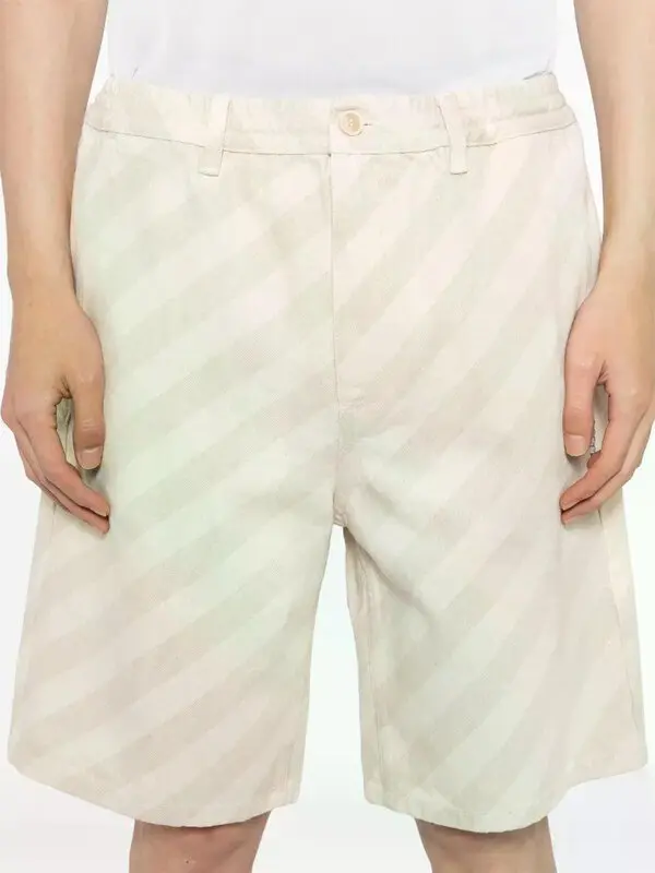 Marni Striped Denim Shorts