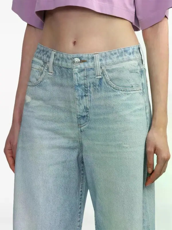 Rag & Bone Mid-rise Wide-leg Jeans - Blue