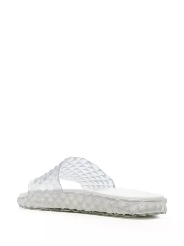 Y/project X Melissa Textured Studded Slides - White