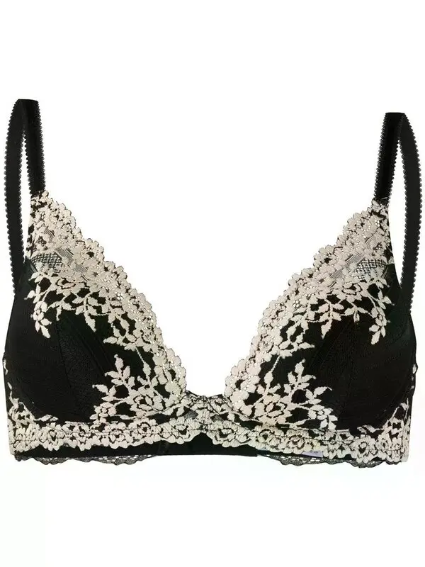 Wacoal Embrace Lace Plunge Underwire Bra - Black