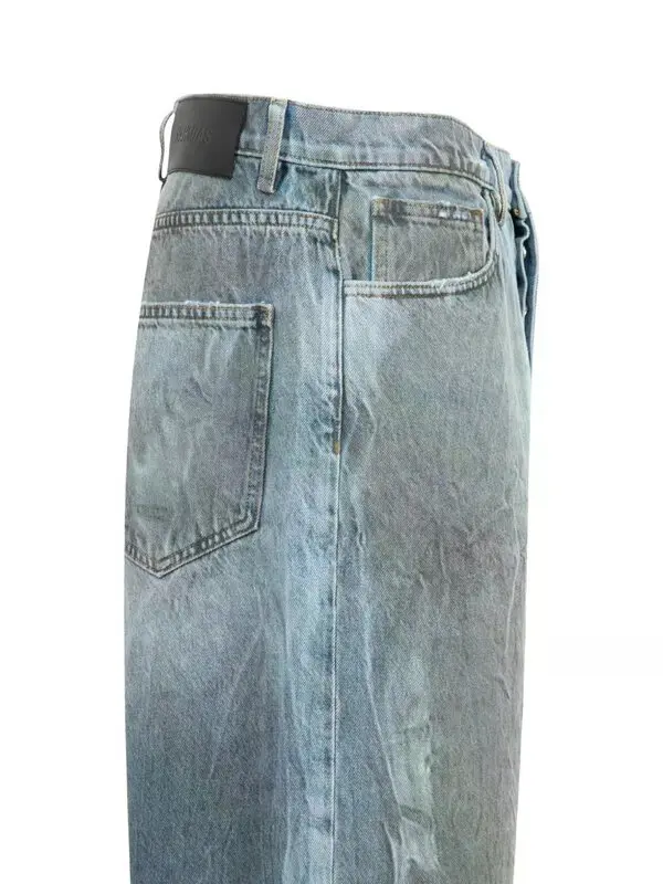 NAHMIAS Thrashed Denim Shorts