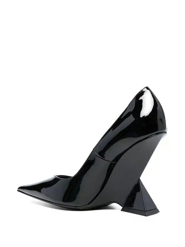 Attico Cheope 105mm Pointed-toe Pumps - Black
