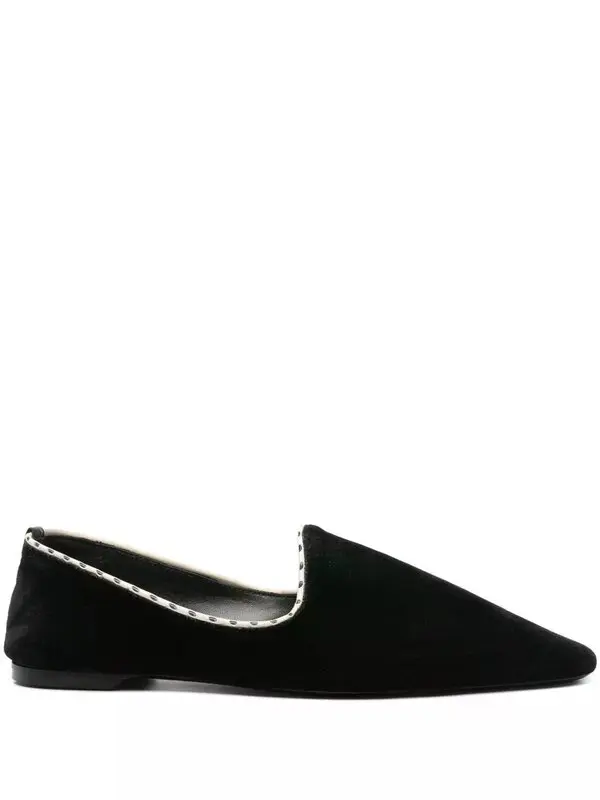 TOTEME Velvet Flats - Black