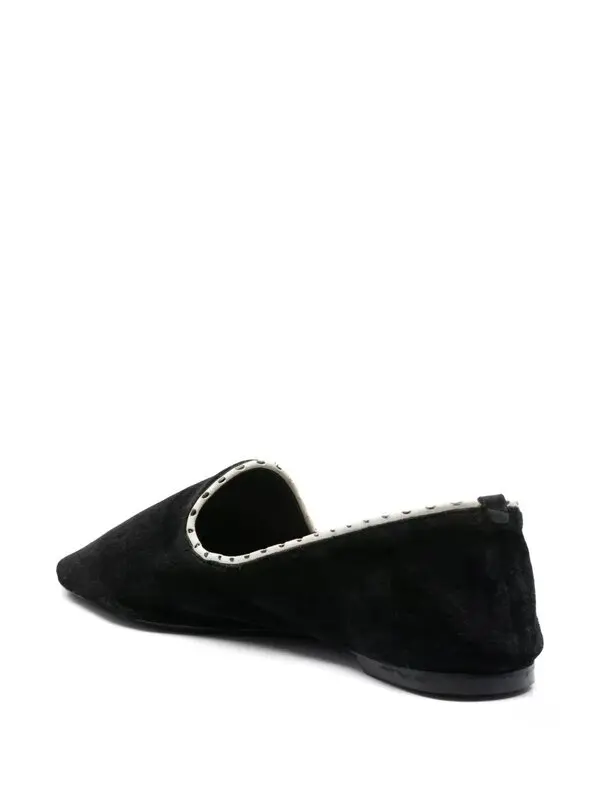 TOTEME Velvet Flats - Black