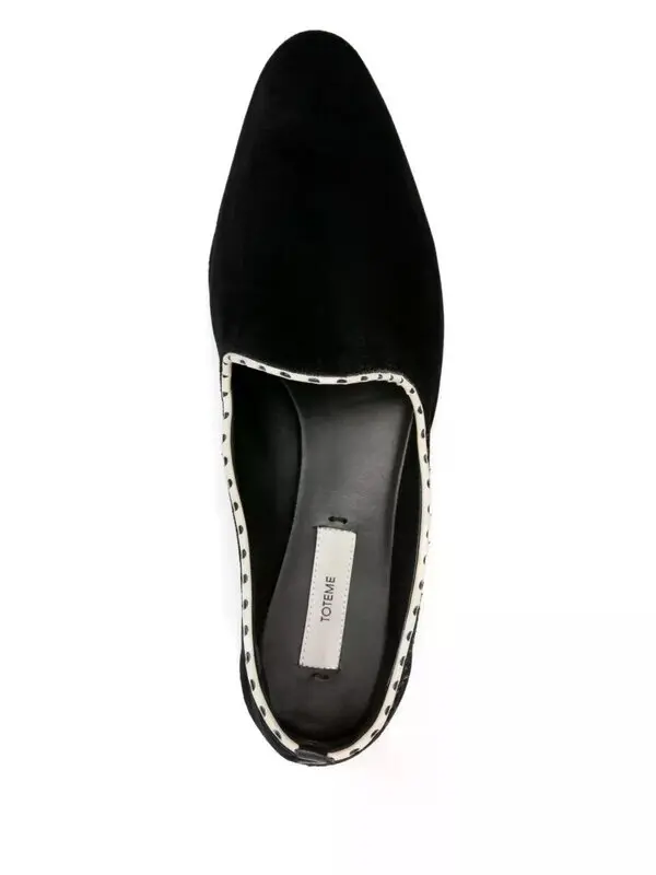 TOTEME Velvet Flats - Black