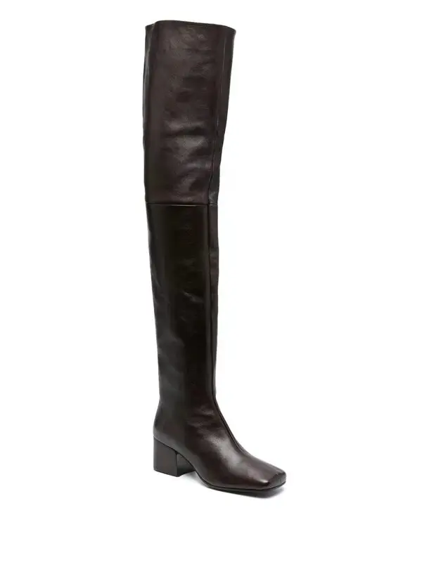 LEMAIRE 60mm Leather Thigh-high Boots
