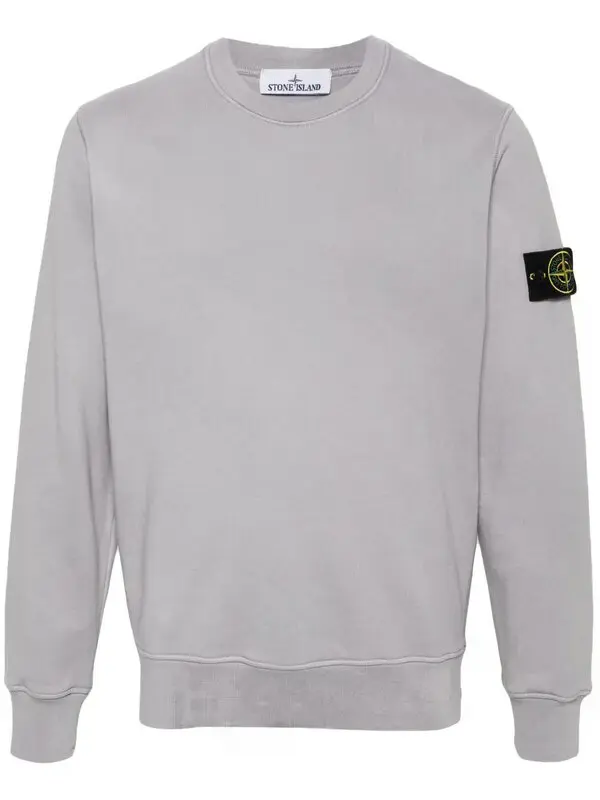 Stone Island Compass Cotton Sweatshirt - Grey
