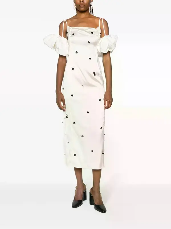 Jacquemus Polka-dot Midi Dress