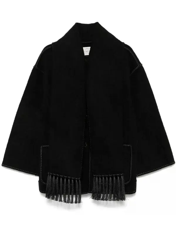 TOTEME Scarf-detail Coat - Black