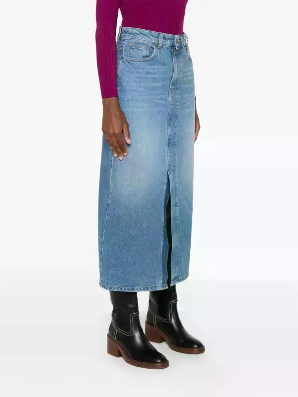 TWINSET Denim Midi Skirt