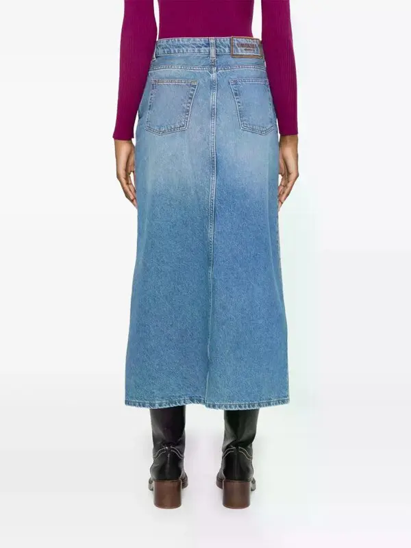 TWINSET Denim Midi Skirt