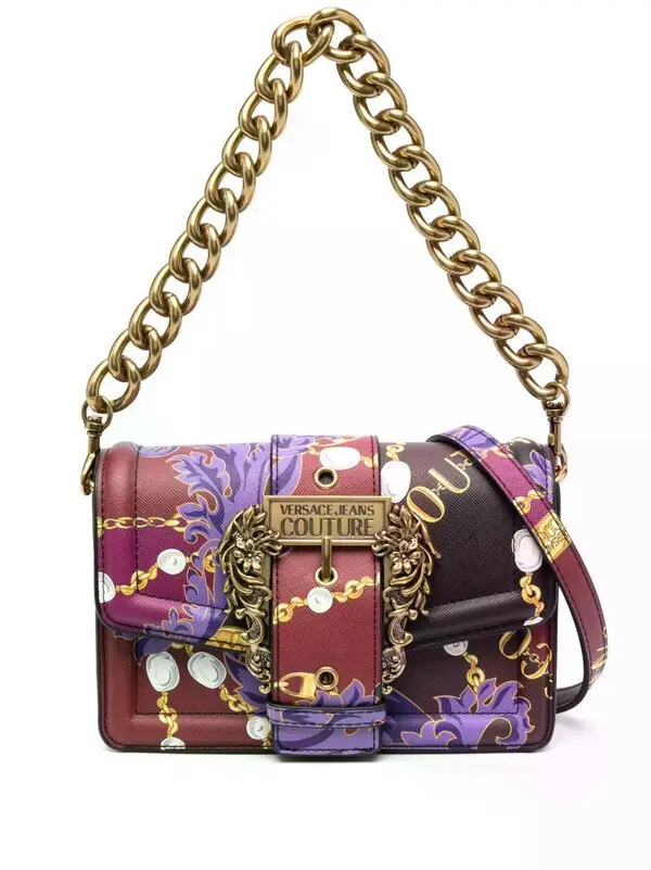 Versace Chain Couture Faux-leather Crossbody Bag