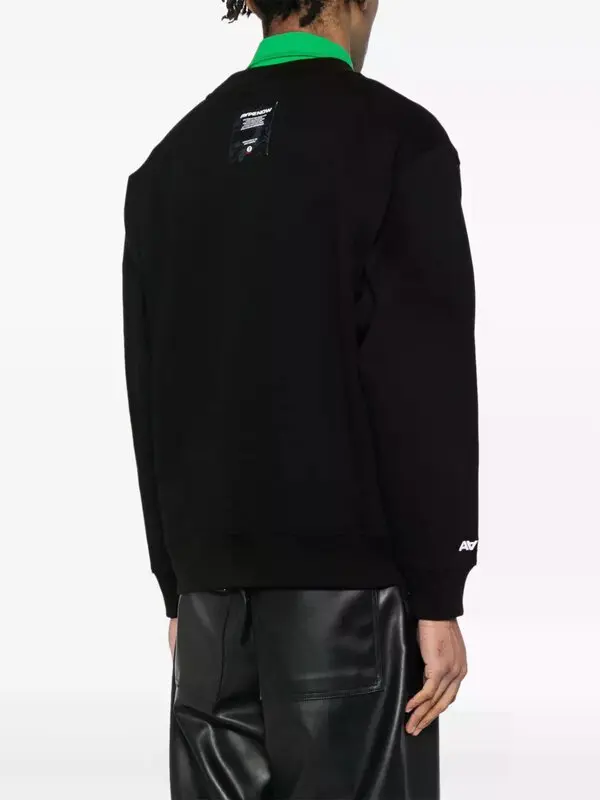 AAPE BY *A BATHING APE Logo Cardigan - Black