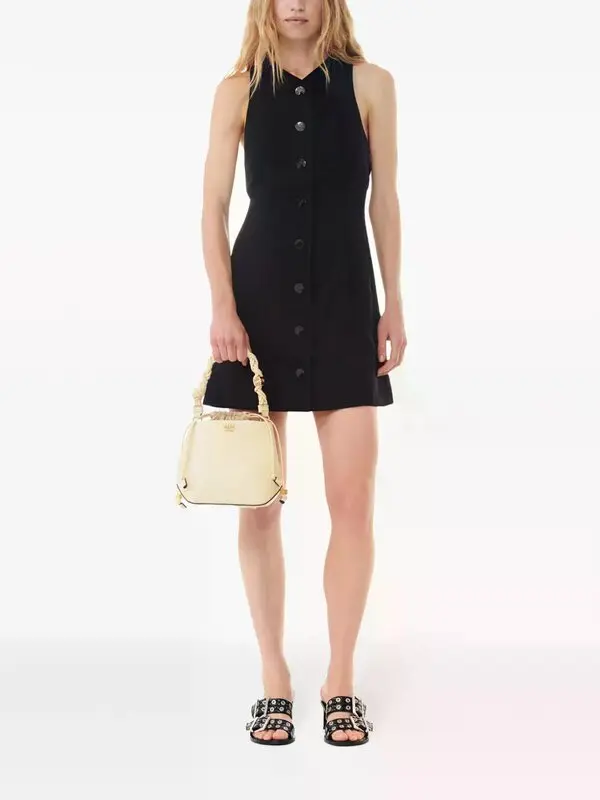 GANNI Bow-detail Mini Dress