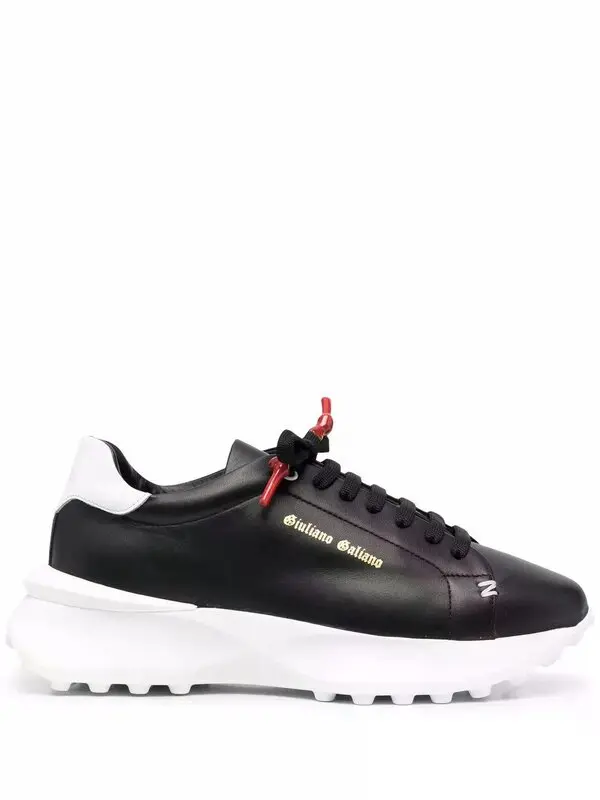 GIULIANO GALIANO Side Logo-print Sneakers - Black