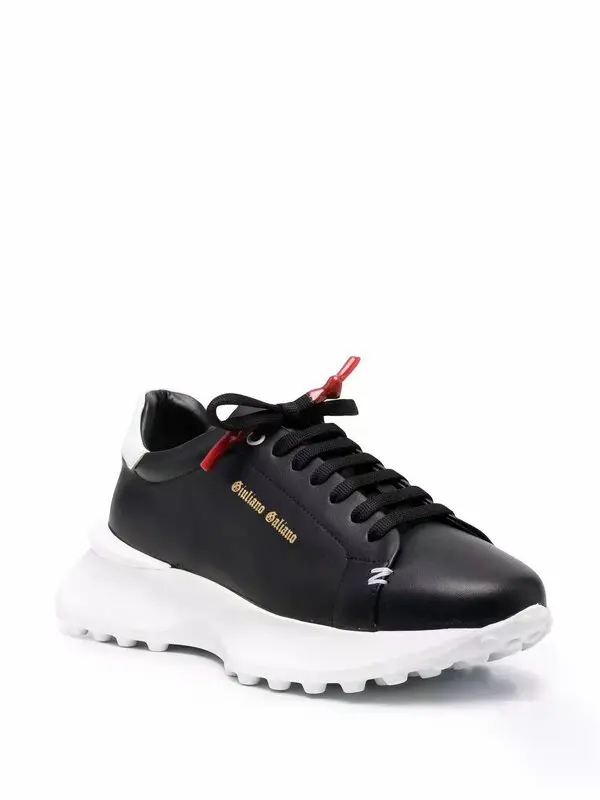 GIULIANO GALIANO Side Logo-print Sneakers - Black