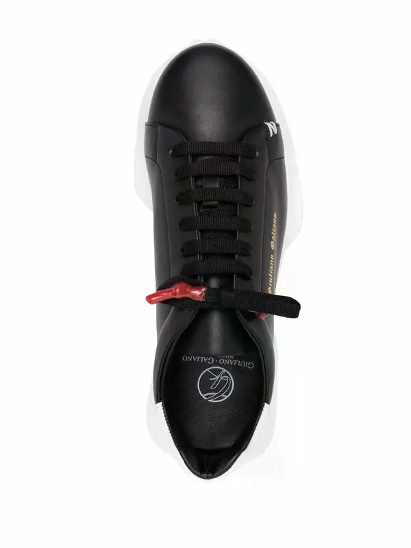 GIULIANO GALIANO Side Logo-print Sneakers - Black