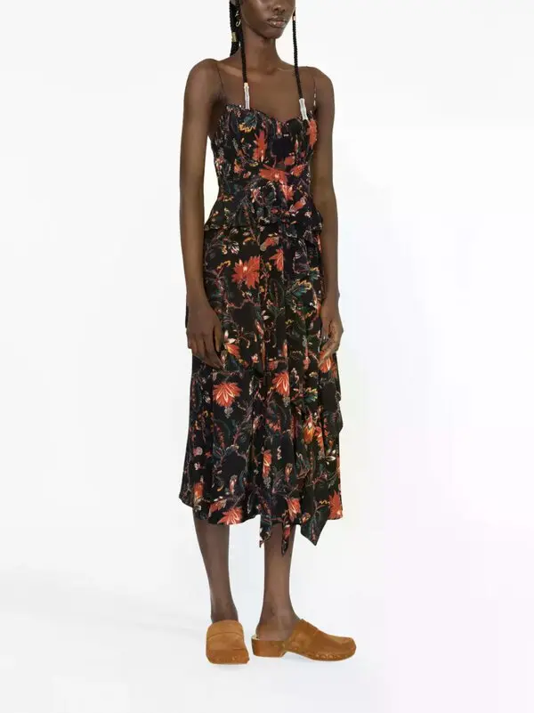 Ulla Johnson Renata Obsidian-print Silk Dress