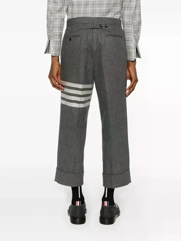 Thom Browne Low-rise Drop-crotch Tailored Trousers - Grey