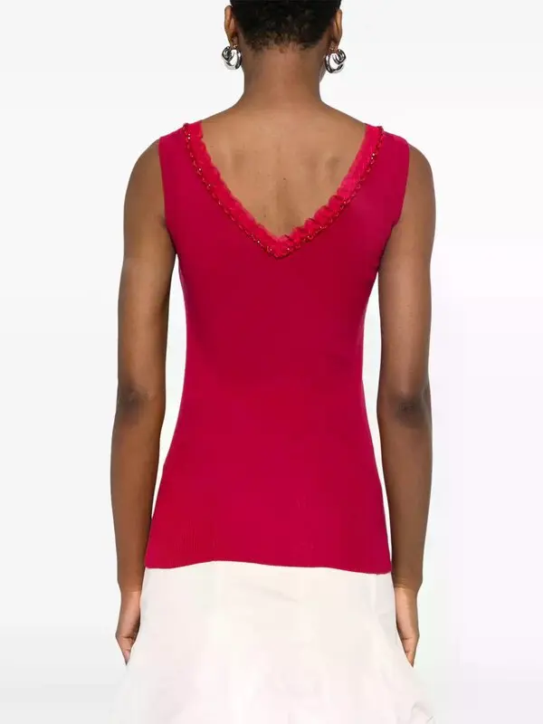 P.a.r.o.s.h Ribbed Tank Top - Pink