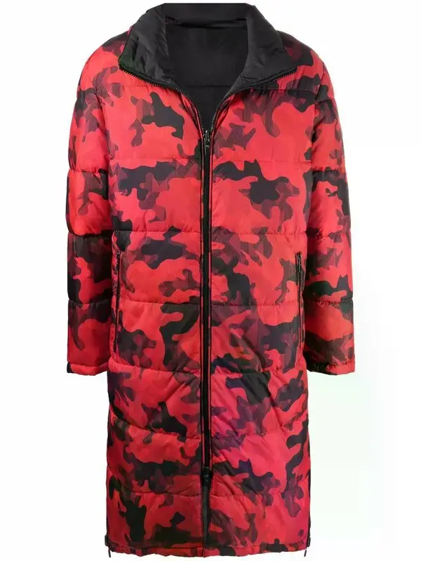 Michael Kors Camouflage-print Reversible Coat