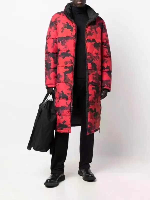 Michael Kors Camouflage-print Reversible Coat