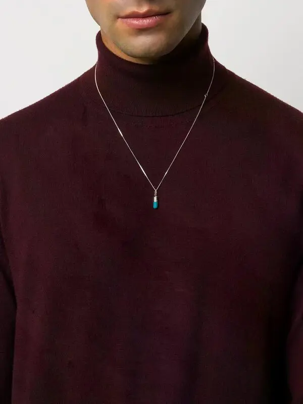 TRUE ROCKS Pill Charm Necklace - Silver