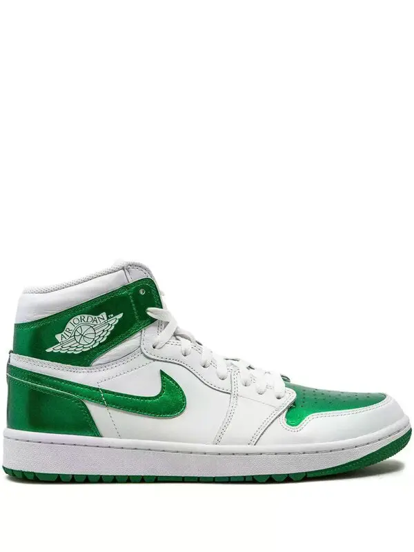 JORDAN Air 1 High Golf Metallic Sneakers