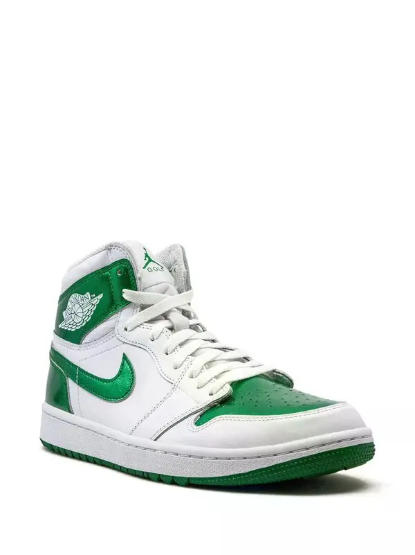 JORDAN Air 1 High Golf Metallic Sneakers