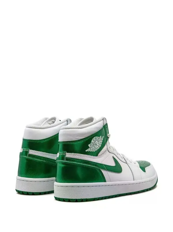 JORDAN Air 1 High Golf Metallic Sneakers
