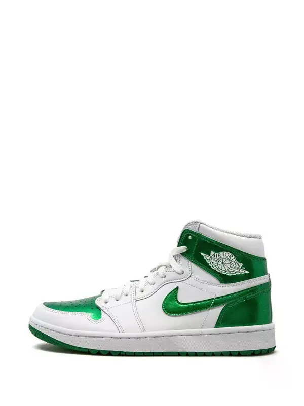 JORDAN Air 1 High Golf Metallic Sneakers