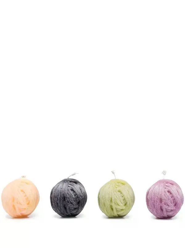 Missoni String Ball Candle Set - Green