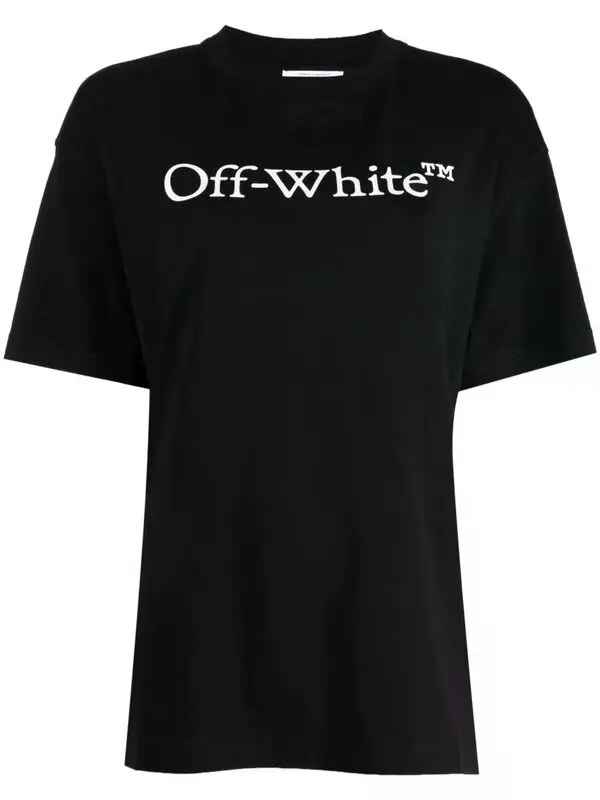 Off-White Logo-print Short-sleeve T-shirt - Black