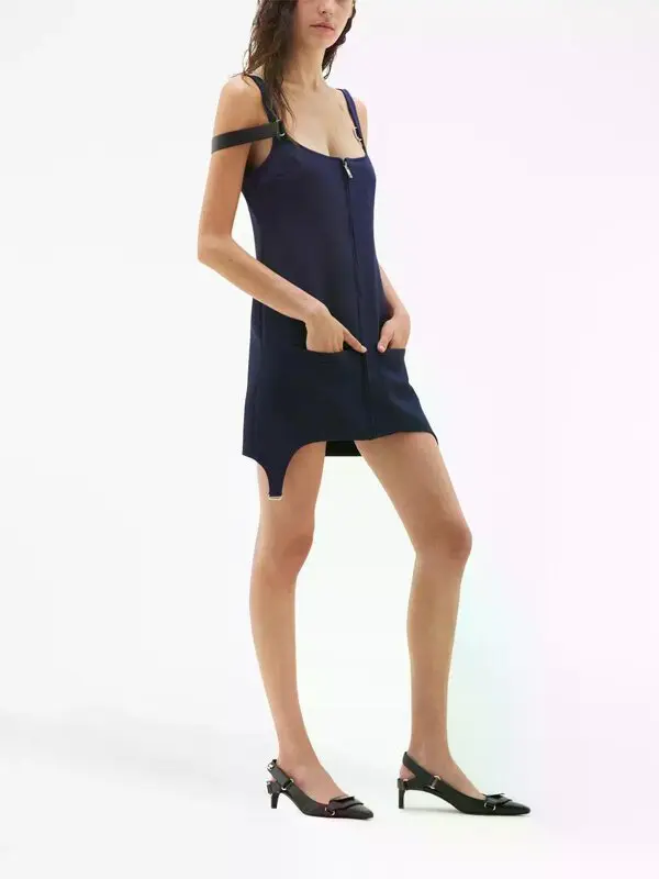 COURREGES Cut-out Zip-up Dress