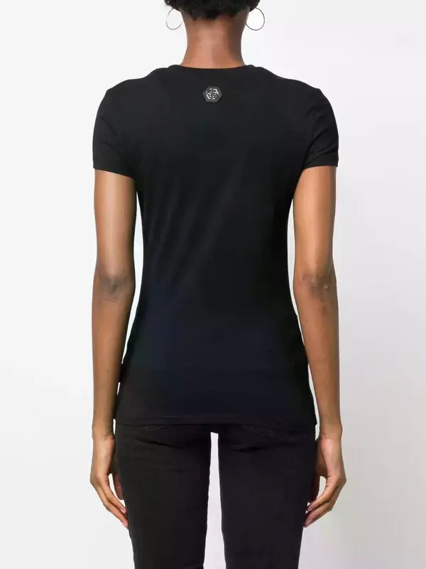 Philipp Plein Crystal-embellished Skull T-shirt - Black