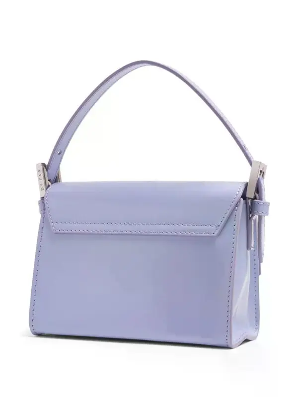 By Far Leather Shoulder Bag With Logo Plaque