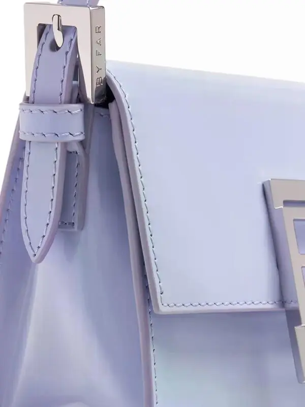 By Far Leather Shoulder Bag With Logo Plaque