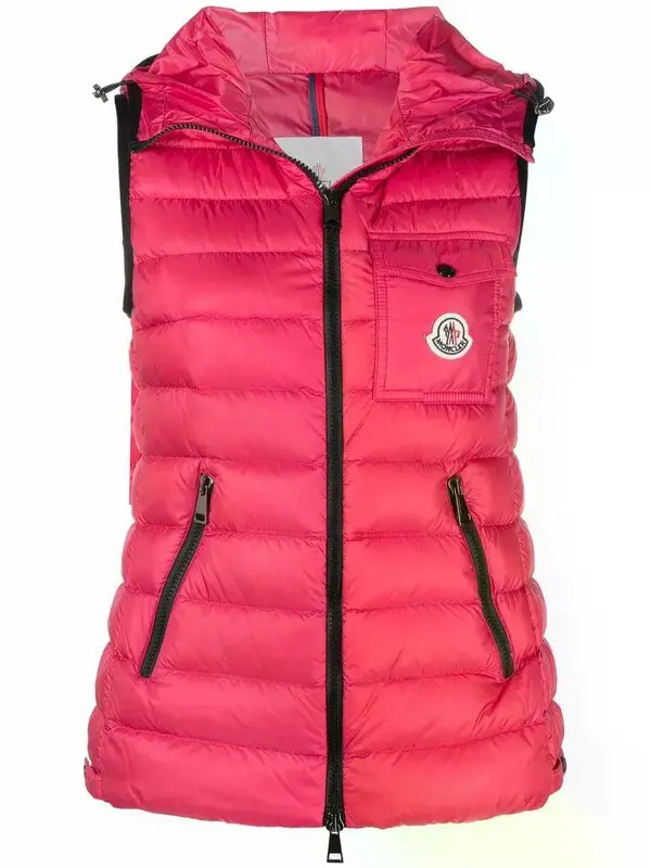 Moncler Glyco Padded Sleeveless Gilet - Pink