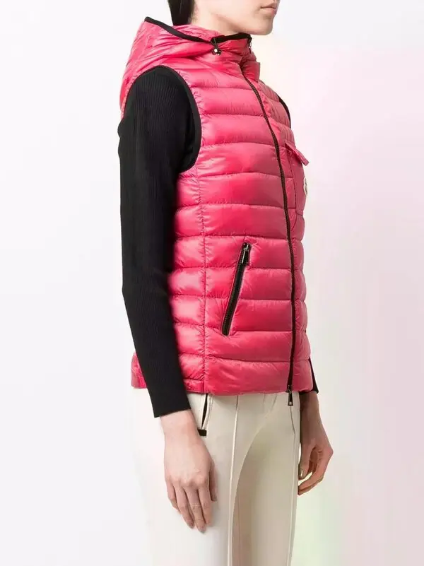 Moncler Glyco Padded Sleeveless Gilet - Pink