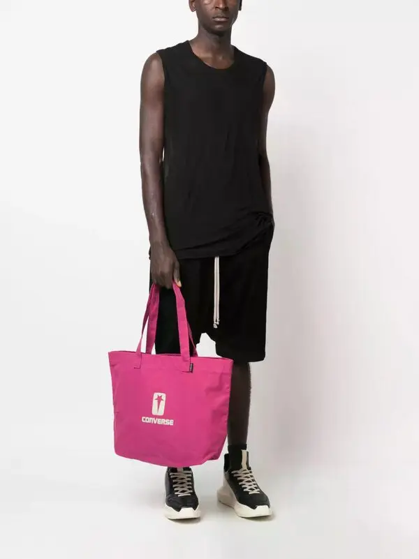 CONVERSE X Drkshdw Logo-print Canvas Tote Bag