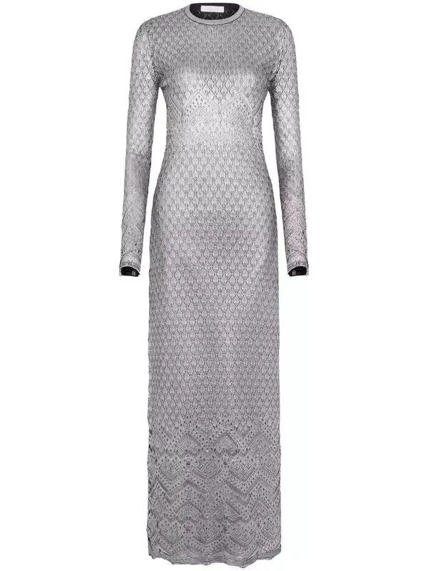 Rabanne Metallic Knitted Maxi Dress