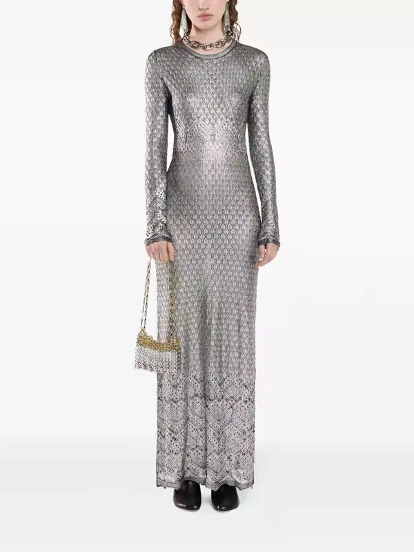 Rabanne Metallic Knitted Maxi Dress